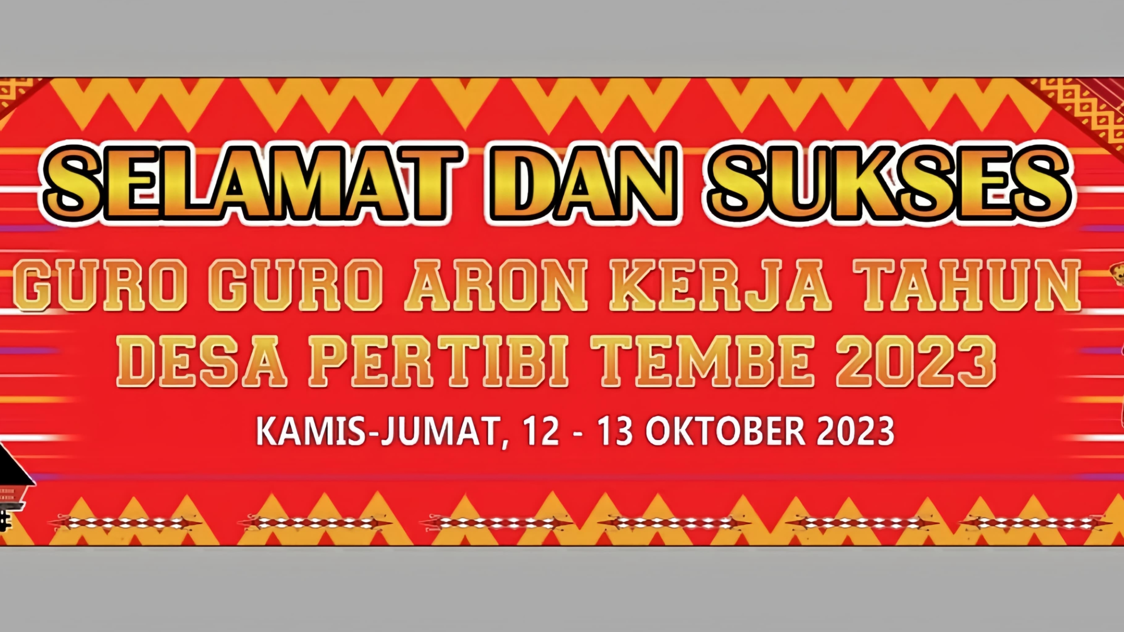 u201cGuro-Guro Aron u201c Budaya Kerja Tahun Desa Pertibi Tembe 2023