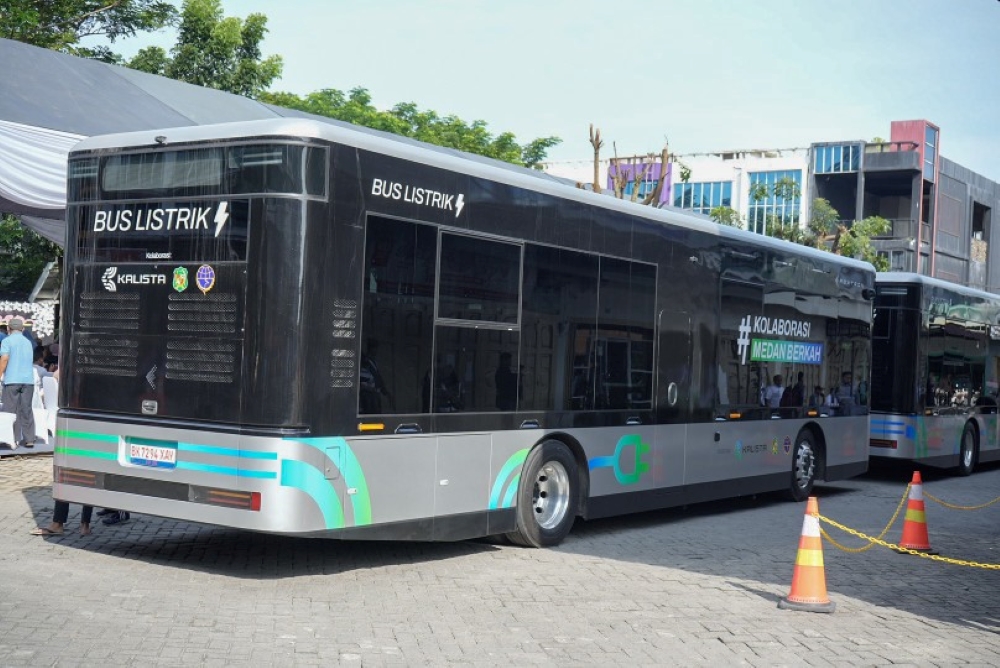 Bus Listrik Pertama di Kota Medan, Segera Naik Selagi Gratis!