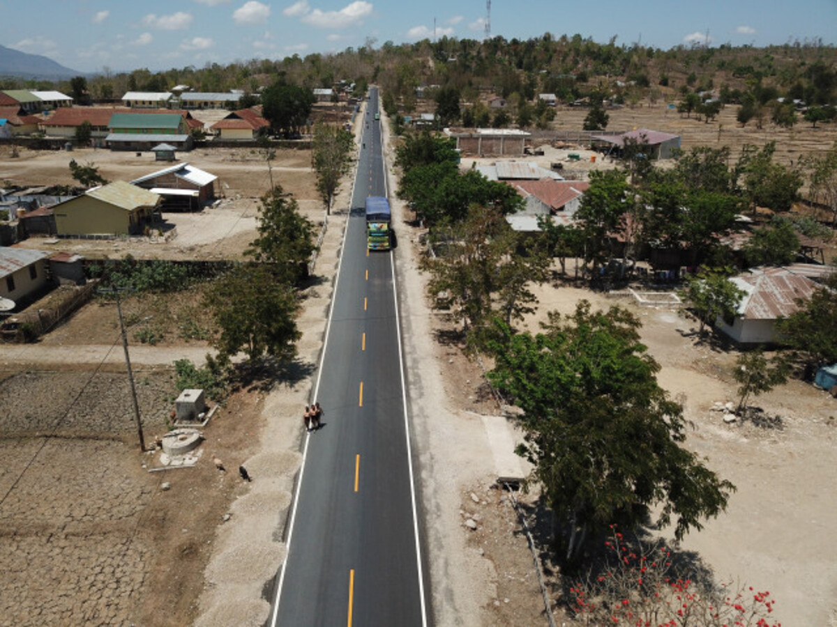 Jalan Perbatasan RI-Timor Leste Telah Terbentang 292 Kilometer