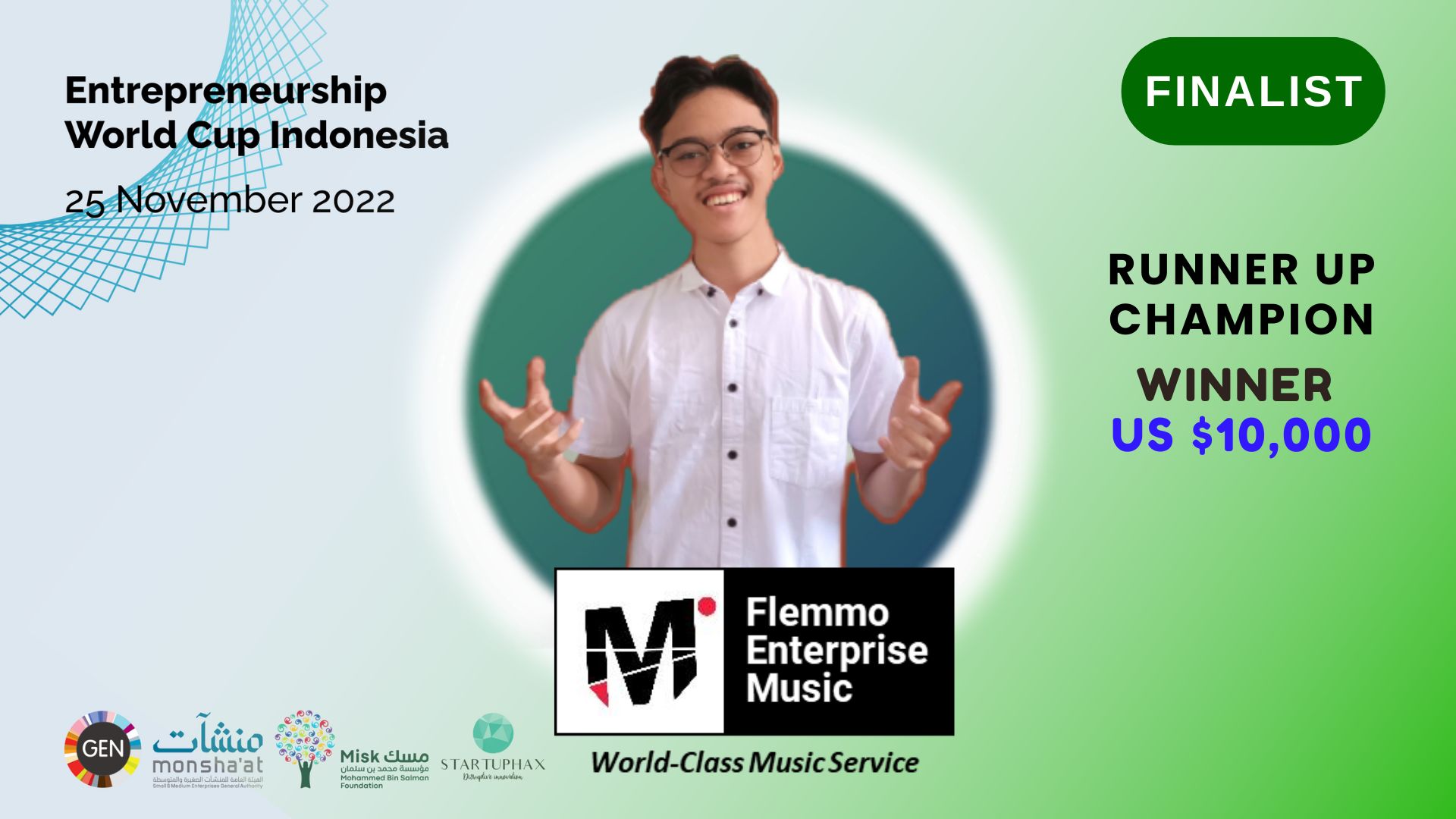 Kompetisi Entrepreneurship World Cup Indonesia 2022, Alfath Flemmo ...