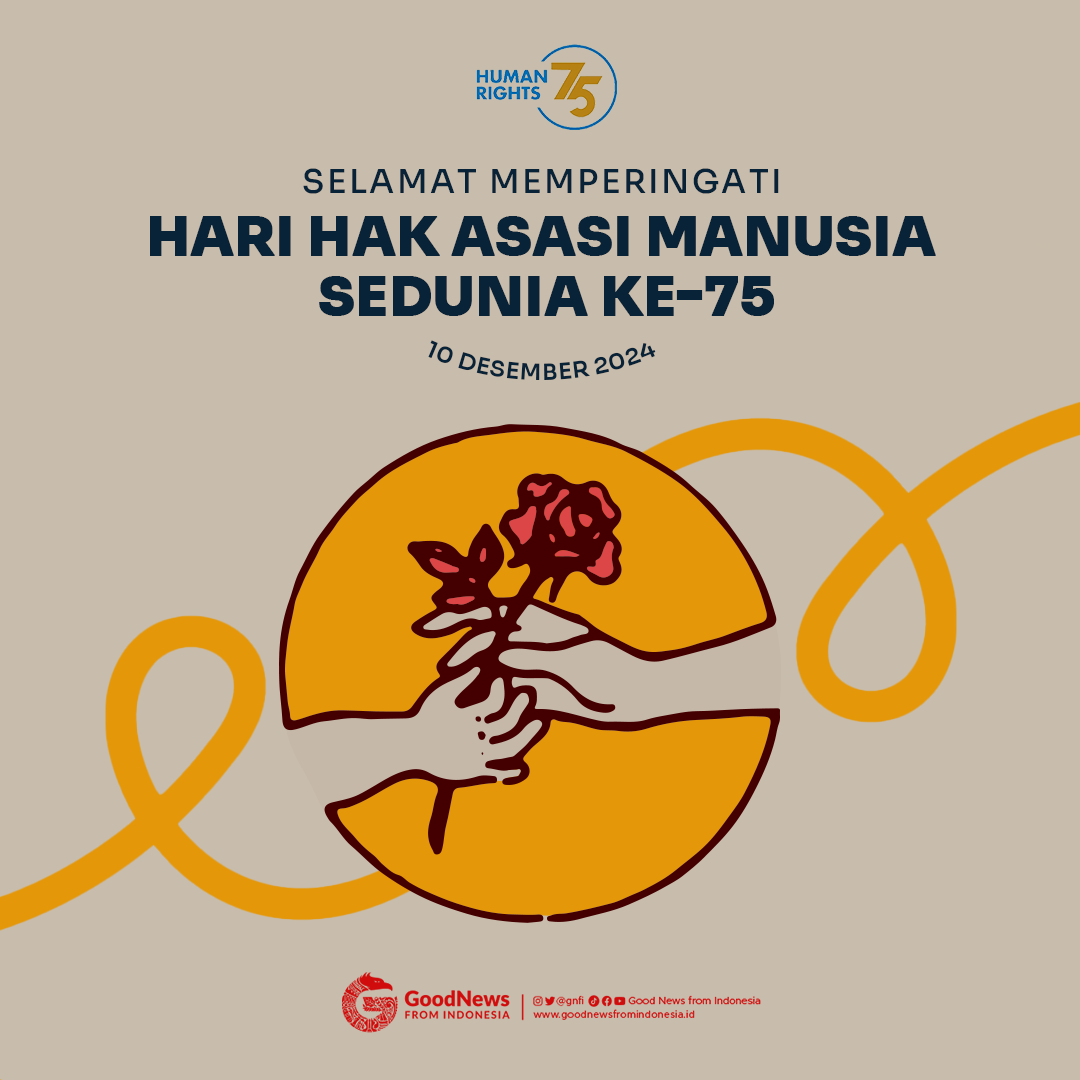 Desain Poster Hari HAM Sedunia ke-75 yang Inspiratif