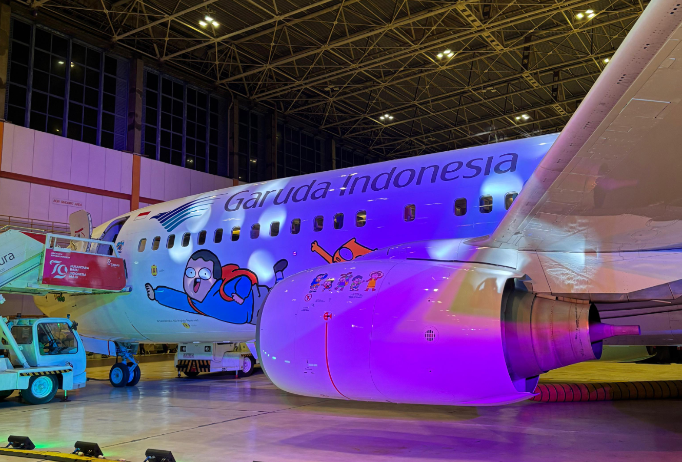 Garuda Indonesia Kolaborasi dengan Tahilalats, Luncurkan Livery “Ayo ...