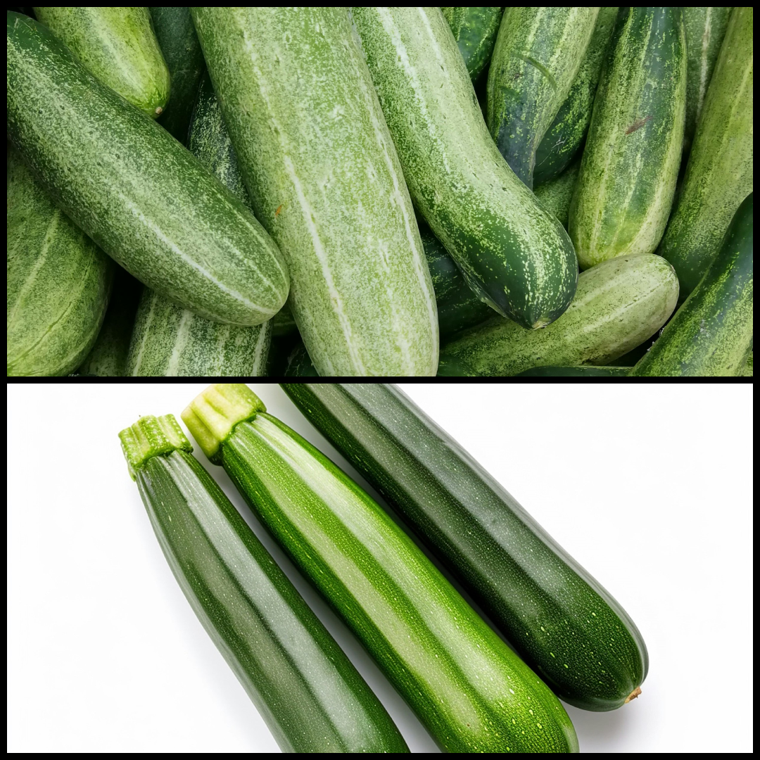 Mentimun dan Zucchini: Saudara Kembar yang Berbeda