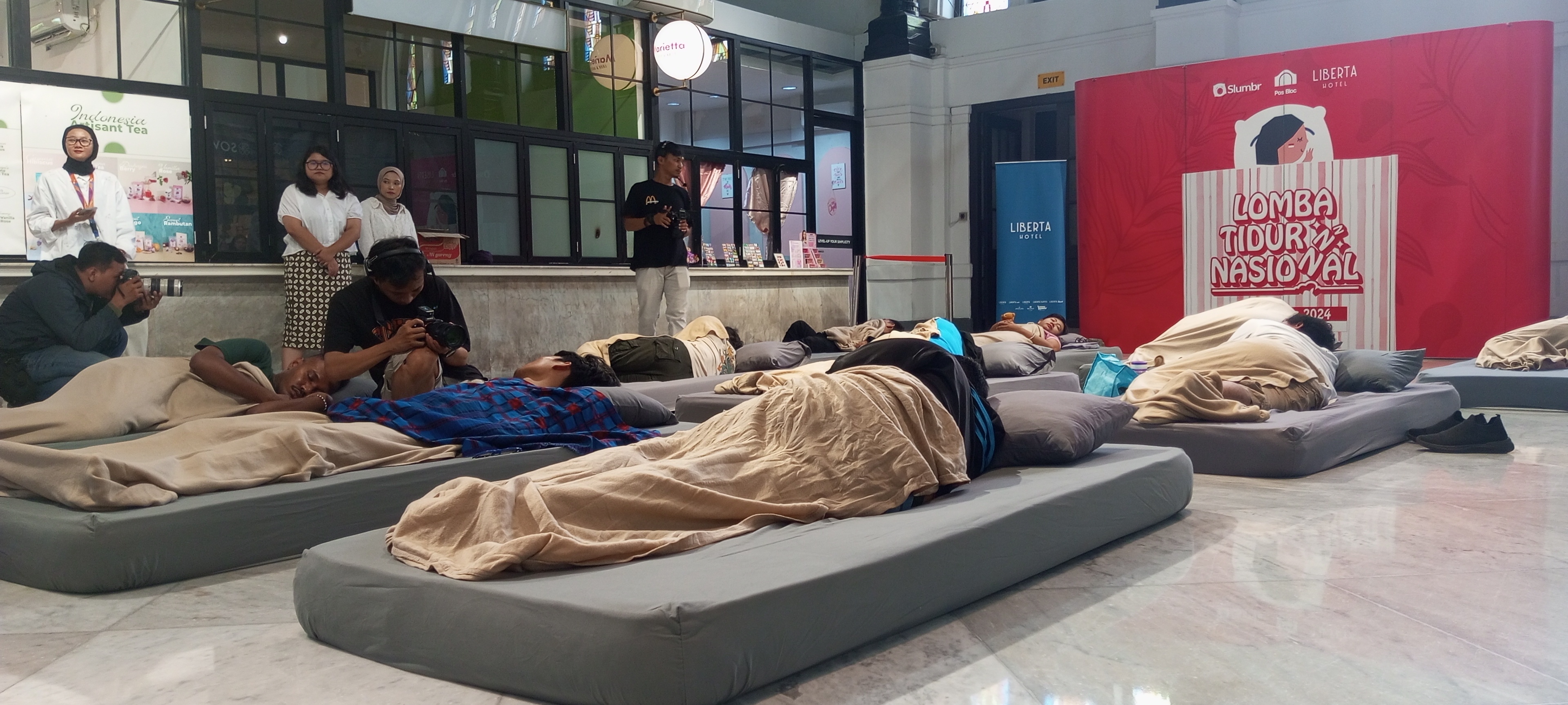 Perebutan Jutaan Rupiah melalui Lomba Tidur Nasional di Pos Bloc Jakarta