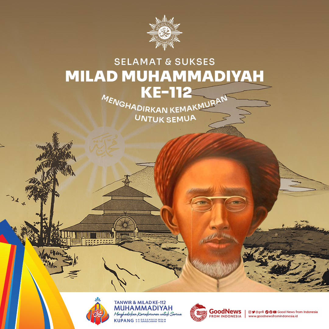 Poster Milad Muhammadiyah ke-112 Tahun 2024