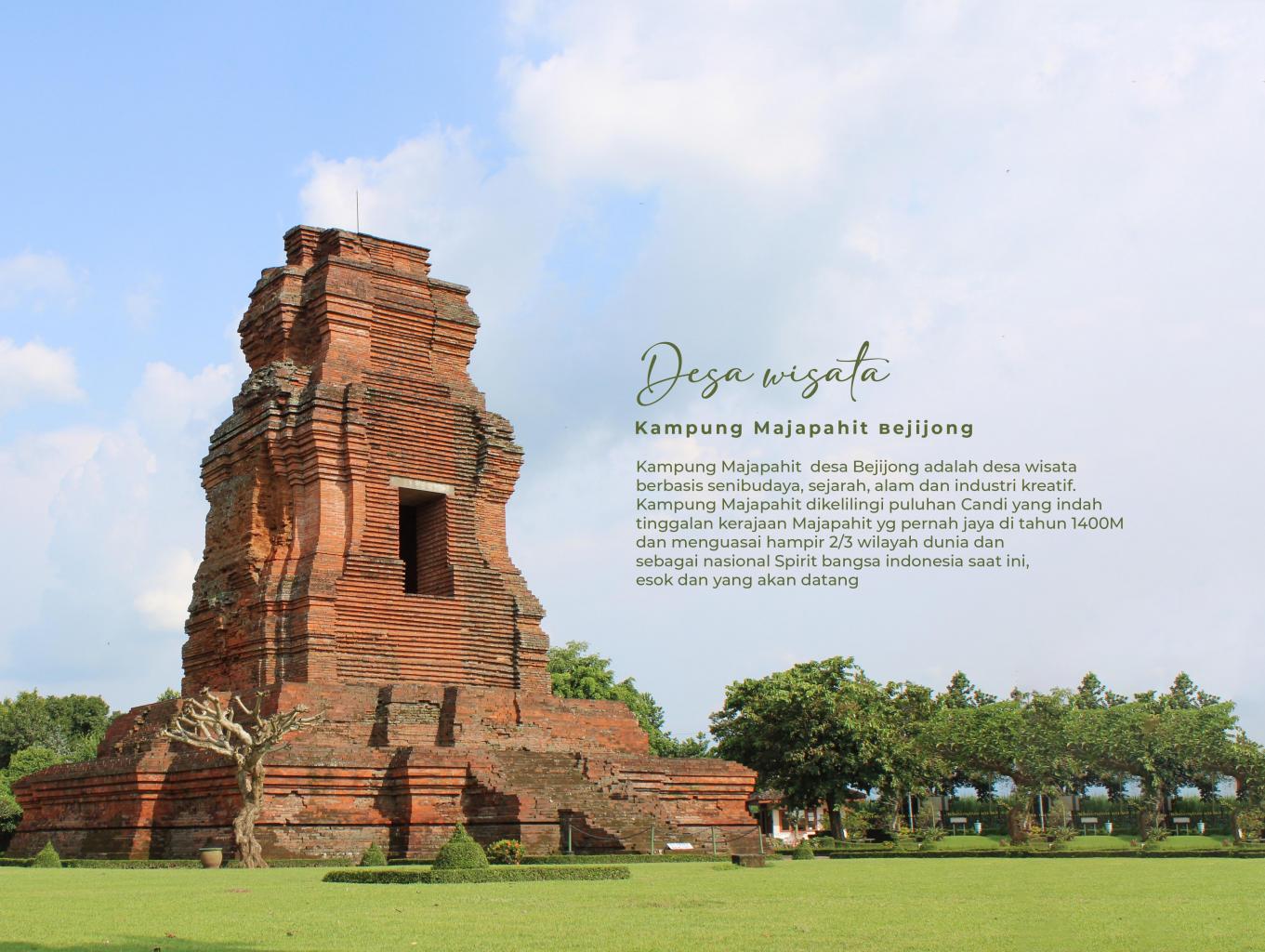 Kampung Majapahit Bejijong Terima Dana Pengembangan Wisata Senilai Ratusan Juta