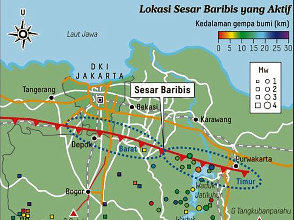 Mengenal Sesar Baribis, Sesar Terpanjang di Pulau Jawa
