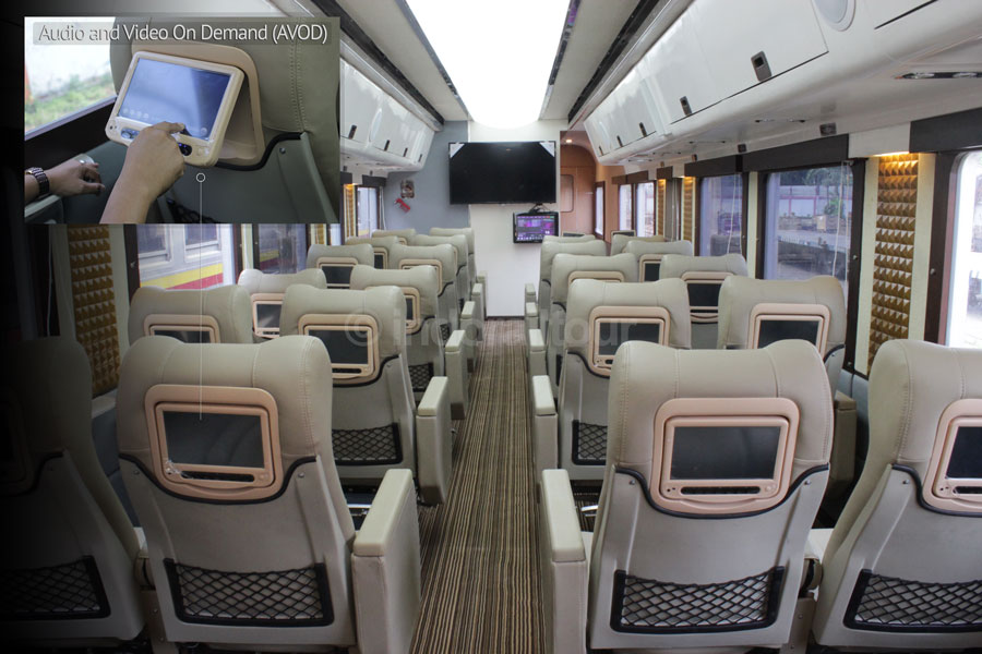 Foto : Interior Kereta-kereta Indonesia yang Mirip Cabin Pesawat ...