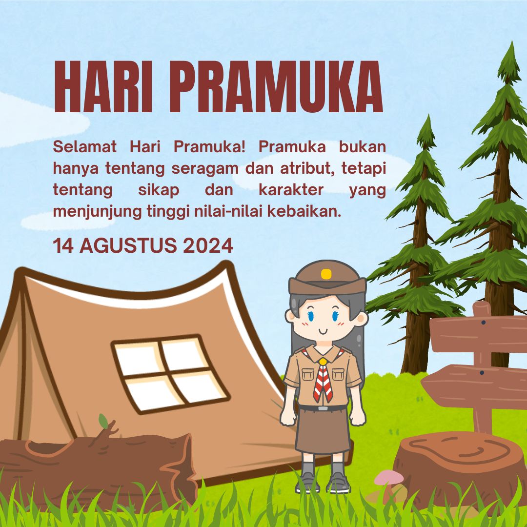 25+ Poster Hari Pramuka ke-63 2024 Gratis untuk 14 Agustus, Unduh di Sini!