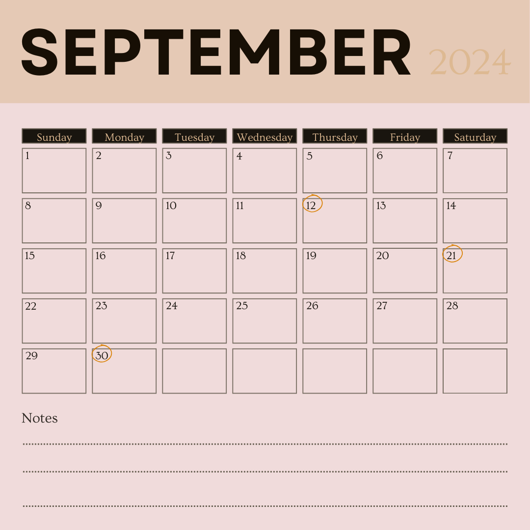 Kalender September 2024 Lengkap dengan Weton dan Tanggal Merah