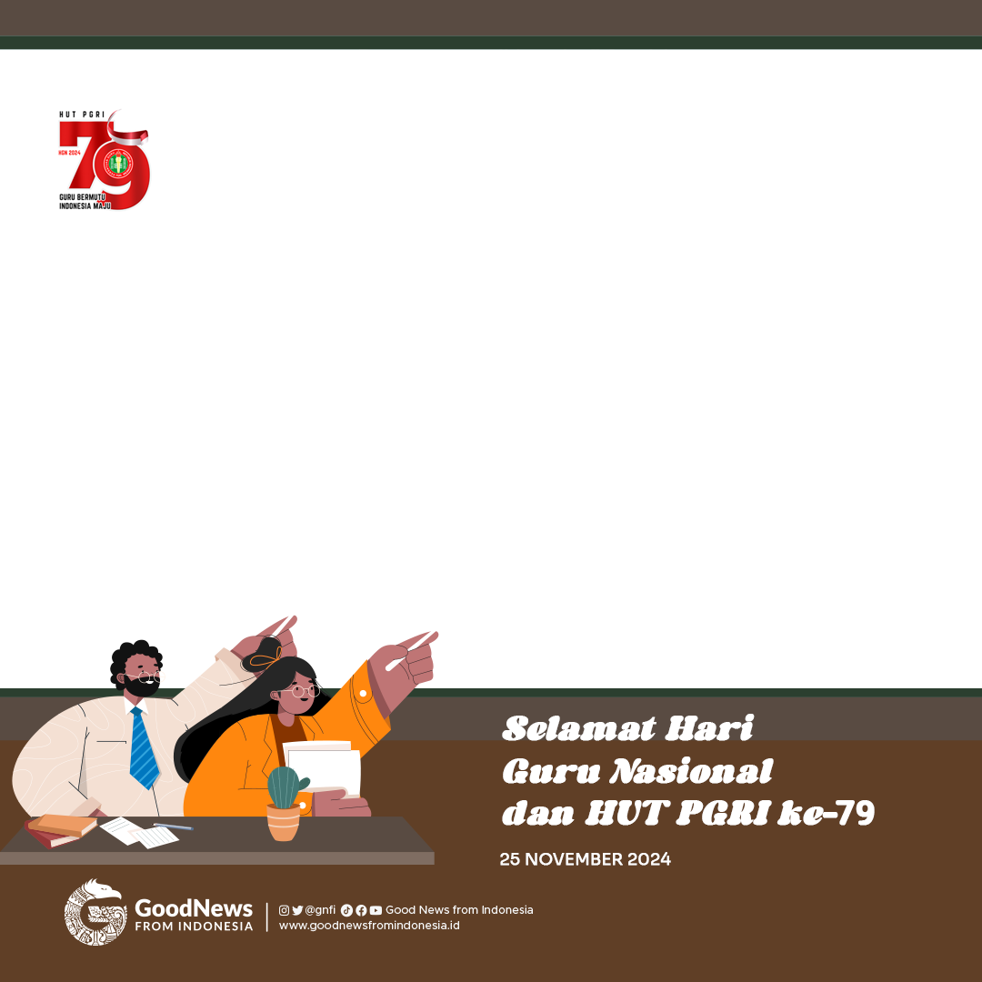 Link Download Twibbon Hari Guru Nasional 2024 dan HUT PGRI ke-79