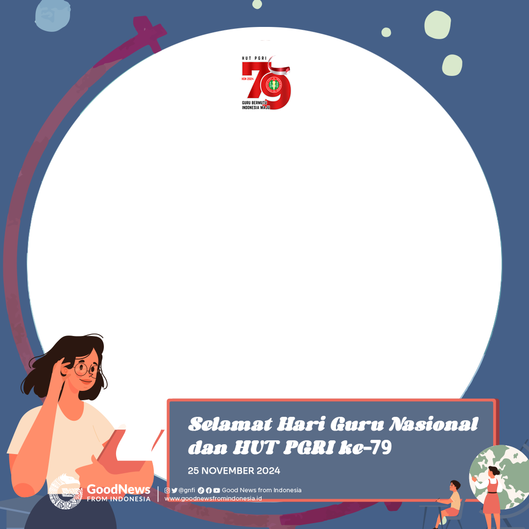 Link Download Twibbon Hari Guru Nasional 2024 dan HUT PGRI ke-79