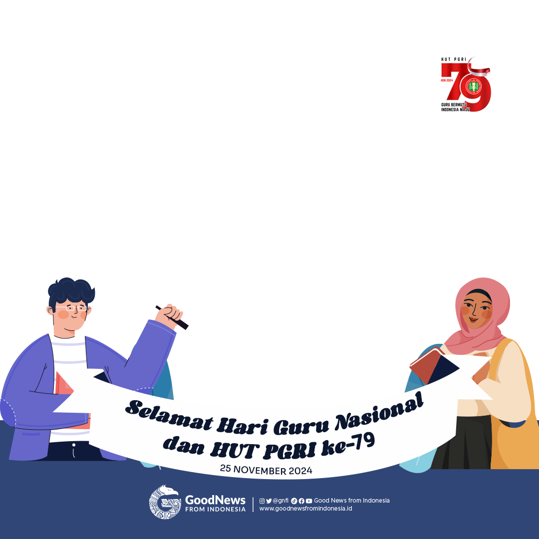 Link Download Twibbon Hari Guru Nasional 2024 dan HUT PGRI ke-79