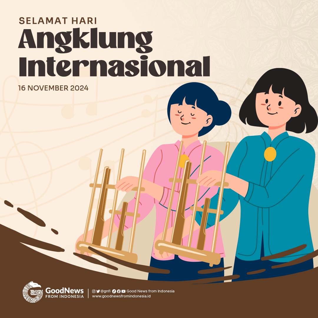 Desain Meriah Poster Hari Angklung Internasional!
