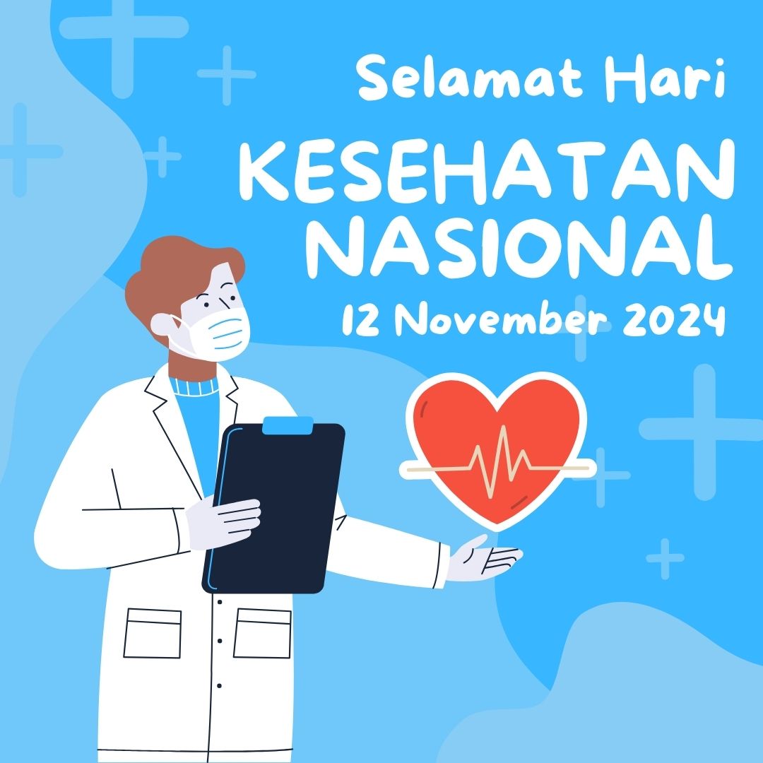Poster Hari Kesehatan Nasional Ke-60 Tahun 2024