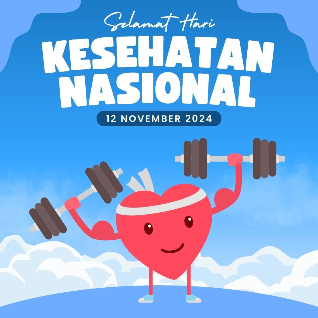 Poster Hari Kesehatan Nasional Ke-60 Tahun 2024