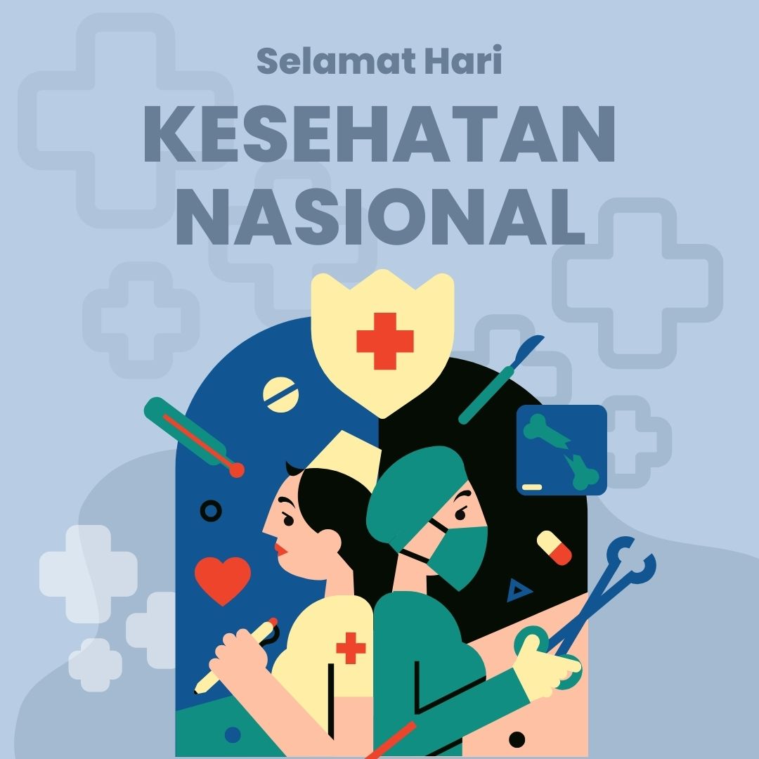 Poster Hari Kesehatan Nasional Ke-60 Tahun 2024