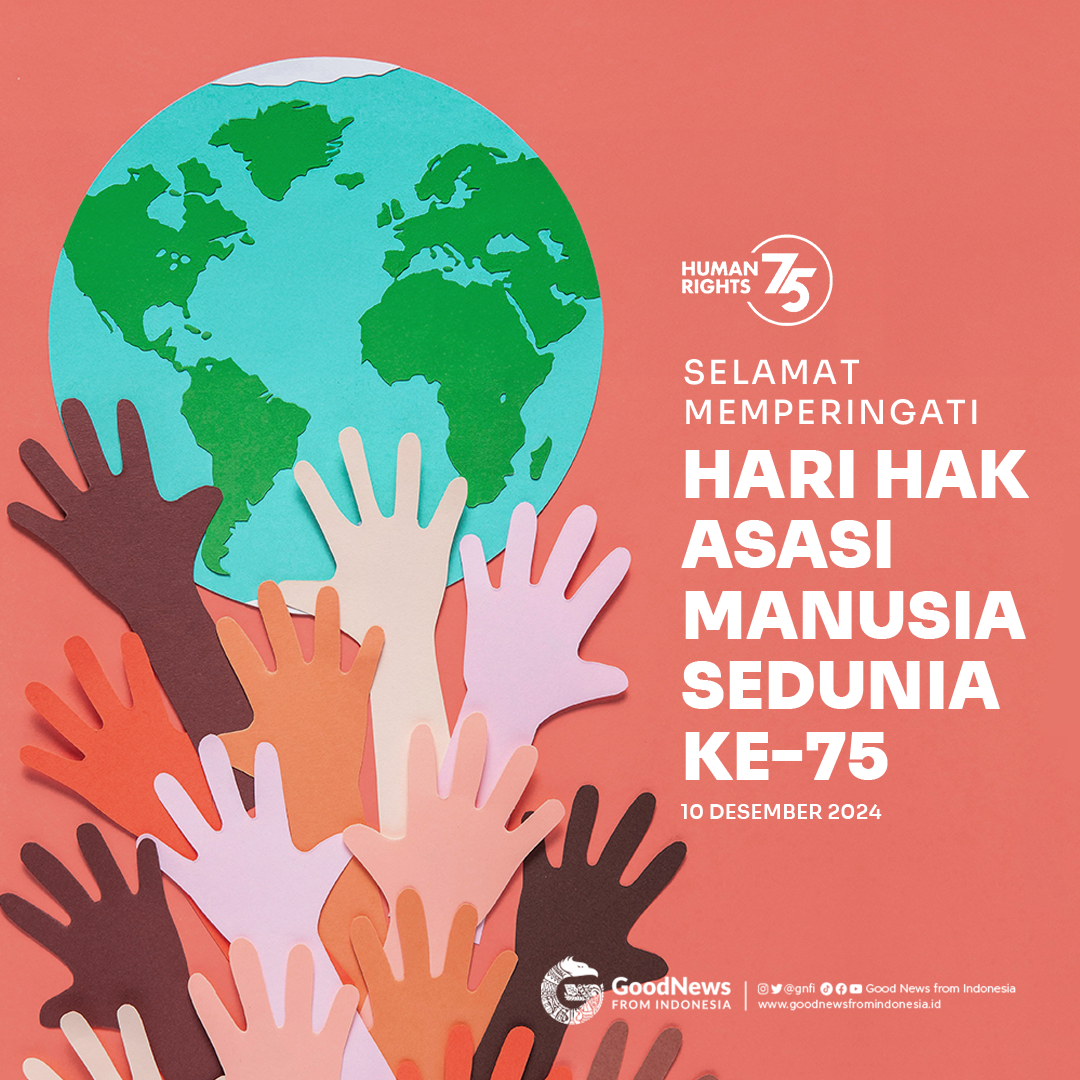 Desain Poster Hari HAM Sedunia ke-75 yang Inspiratif