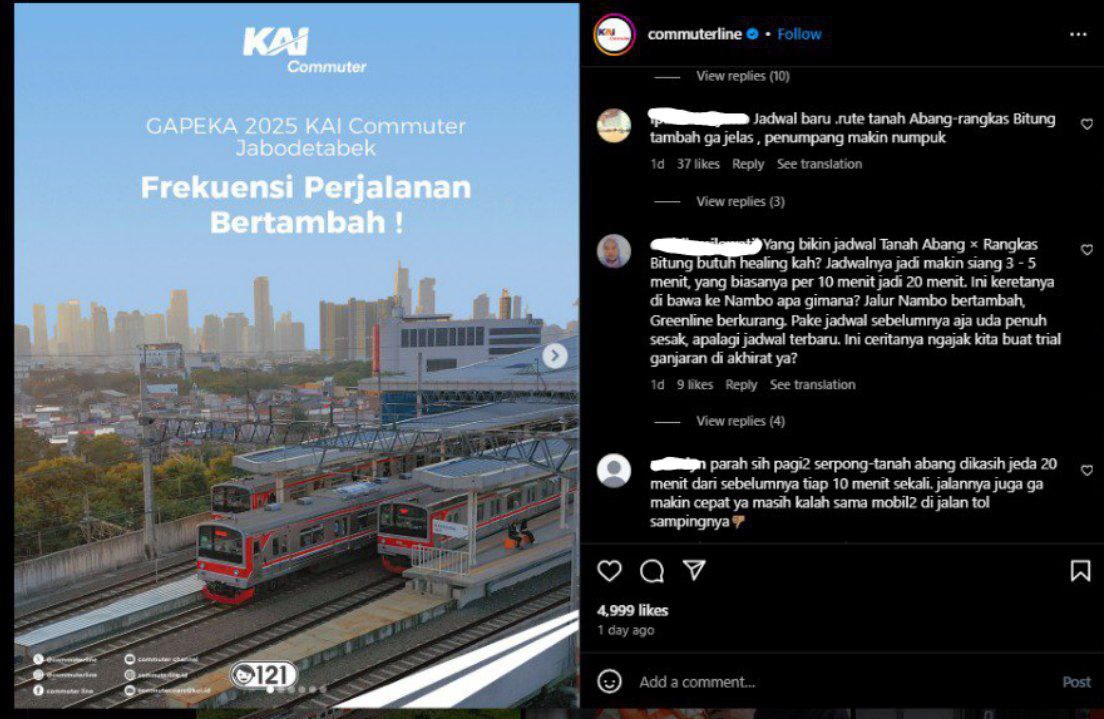 GAPEKA 2025, Apa yang Baru Buat Commuter Line Jabodetabek, KA Lokal ...