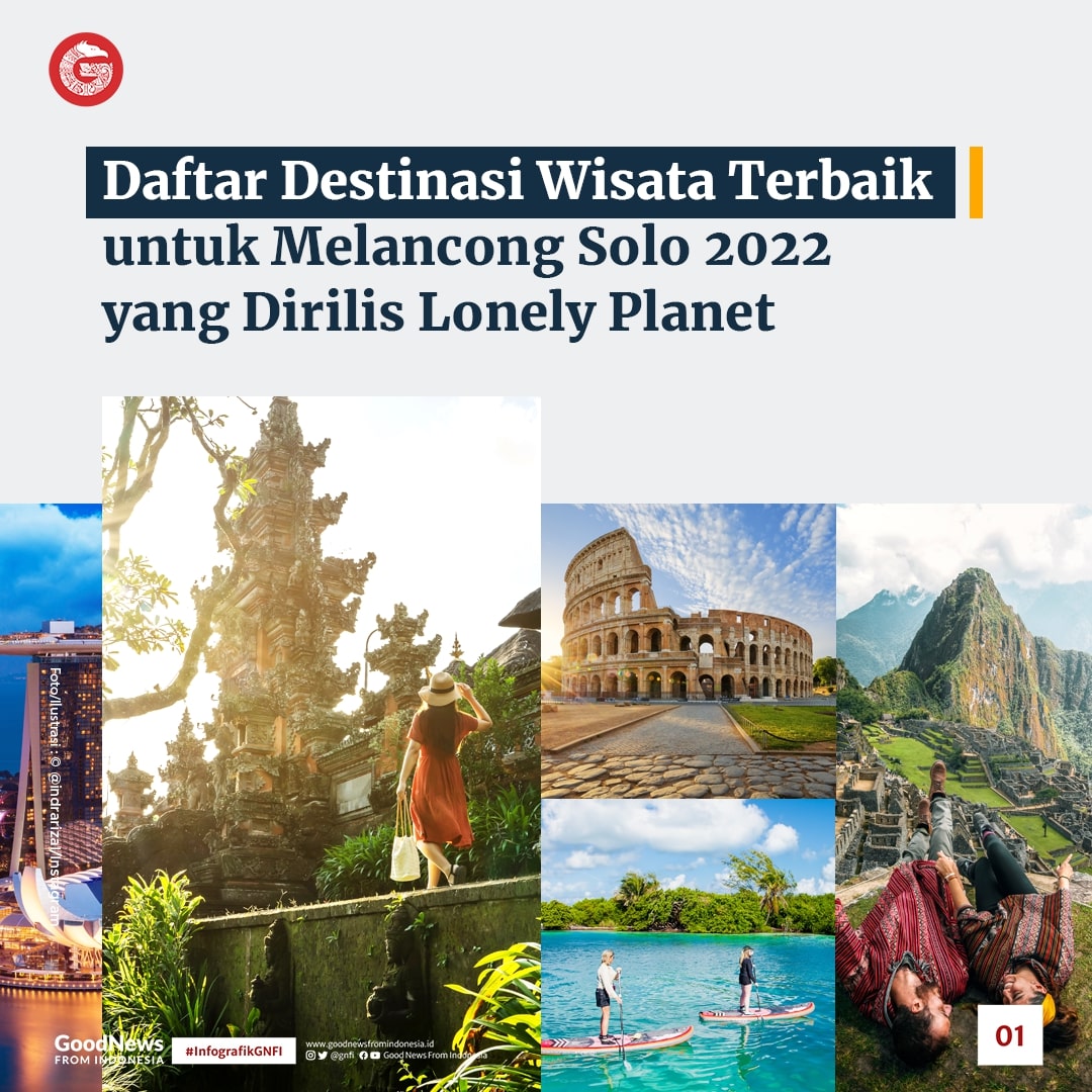 Destinasi Wisata Terbaik untuk Melancong Solo di 2022 Versi Lonely Planet