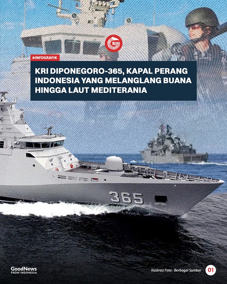 KRI Diponegoro-365, Kapal Perang Indonesia yang Melanglang Buana hingga ...