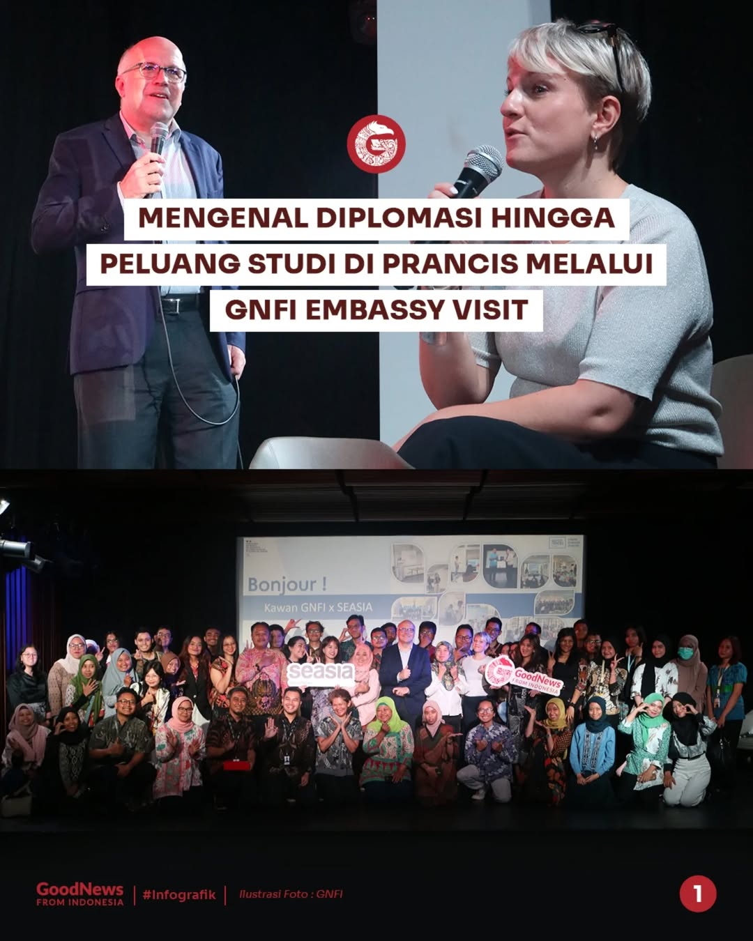 GNFI Embassy Visit: Kedutaan Prancis, Mengenal Diplomasi hingga Peluang Studi di Negeri Napoleon