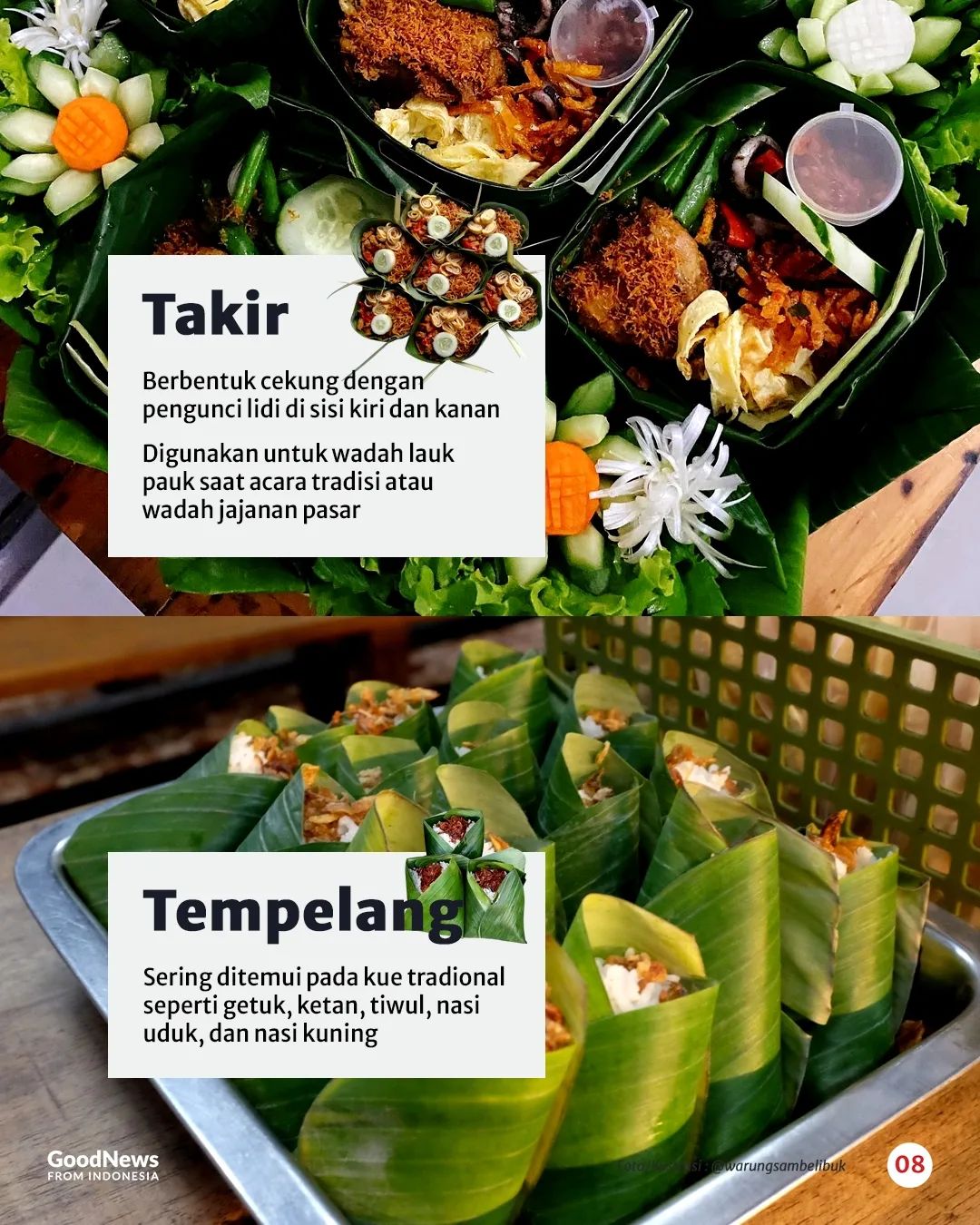 11 Macam Bungkusan Daun Tradisional Asli Indonesia