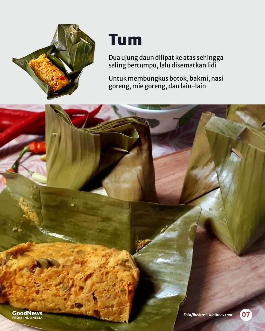 11 Macam Bungkusan Daun Tradisional Asli Indonesia