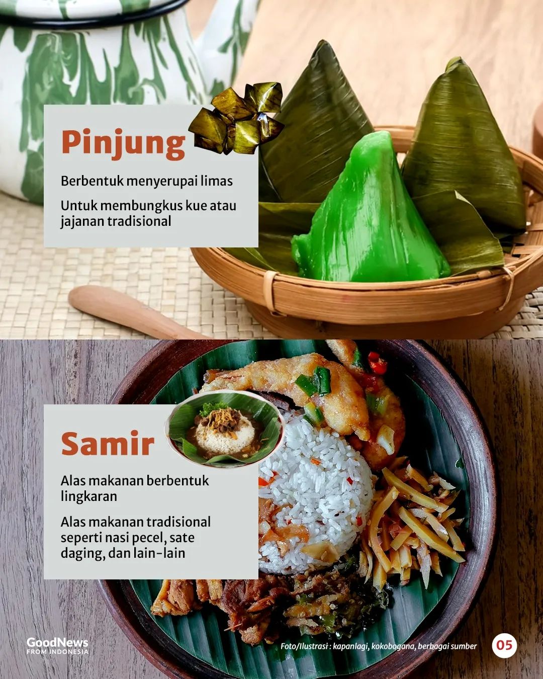 11 Macam Bungkusan Daun Tradisional Asli Indonesia