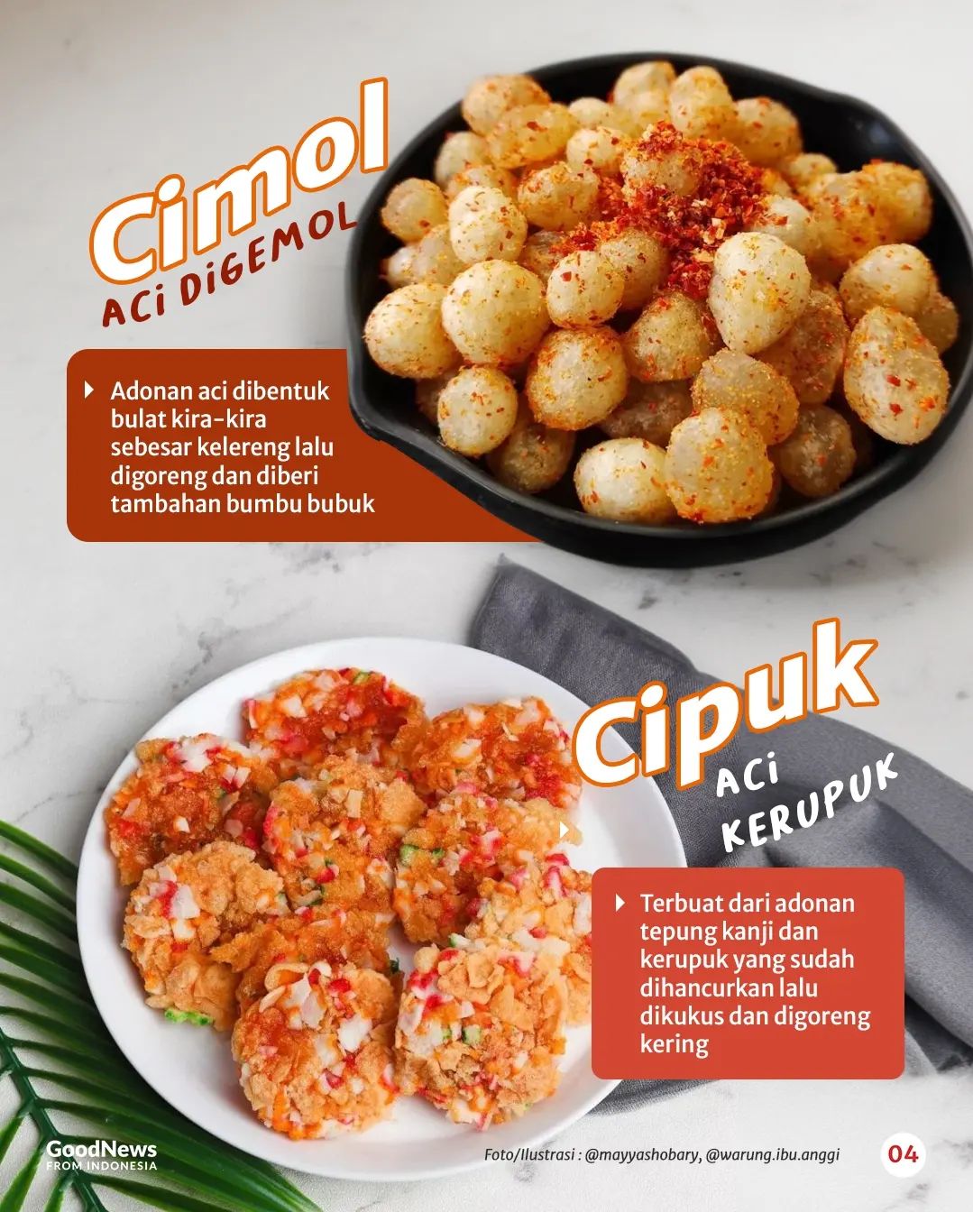 Berbagai Olahan Jajanan Aci-acian Khas Indonesia