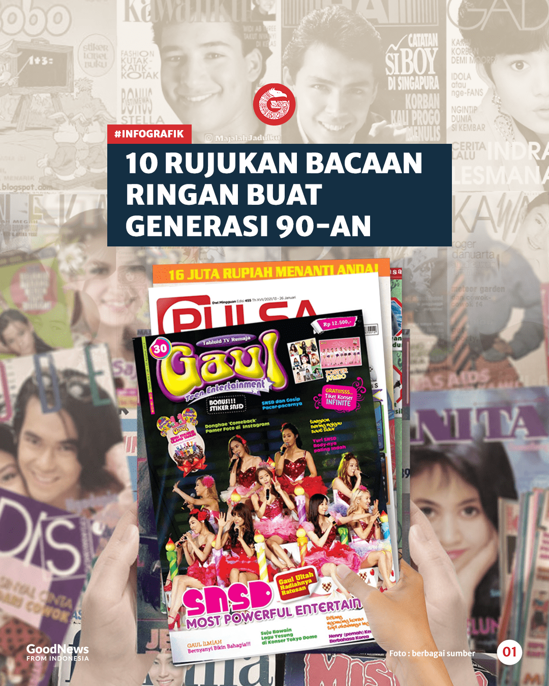 10 Rujukan Bacaan Ringan buat Generasi 90-an