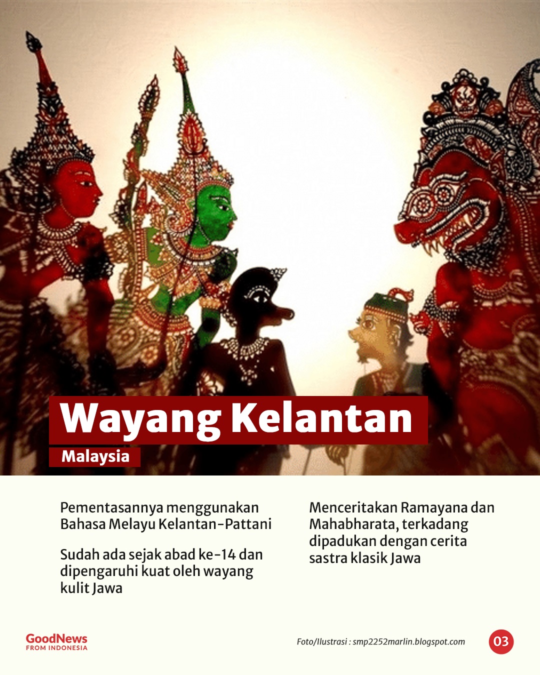 Beragam Jenis Wayang dari Asia Tenggara