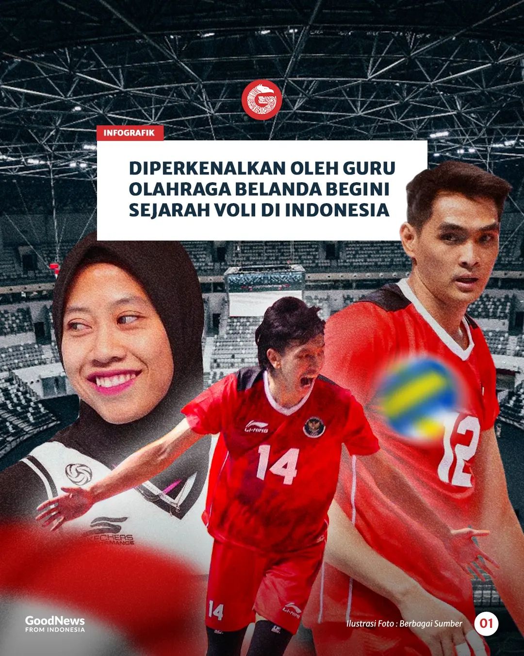 Diperkenalkan oleh Guru Olahraga Belanda, Begini Sejarah Voli di Indonesia