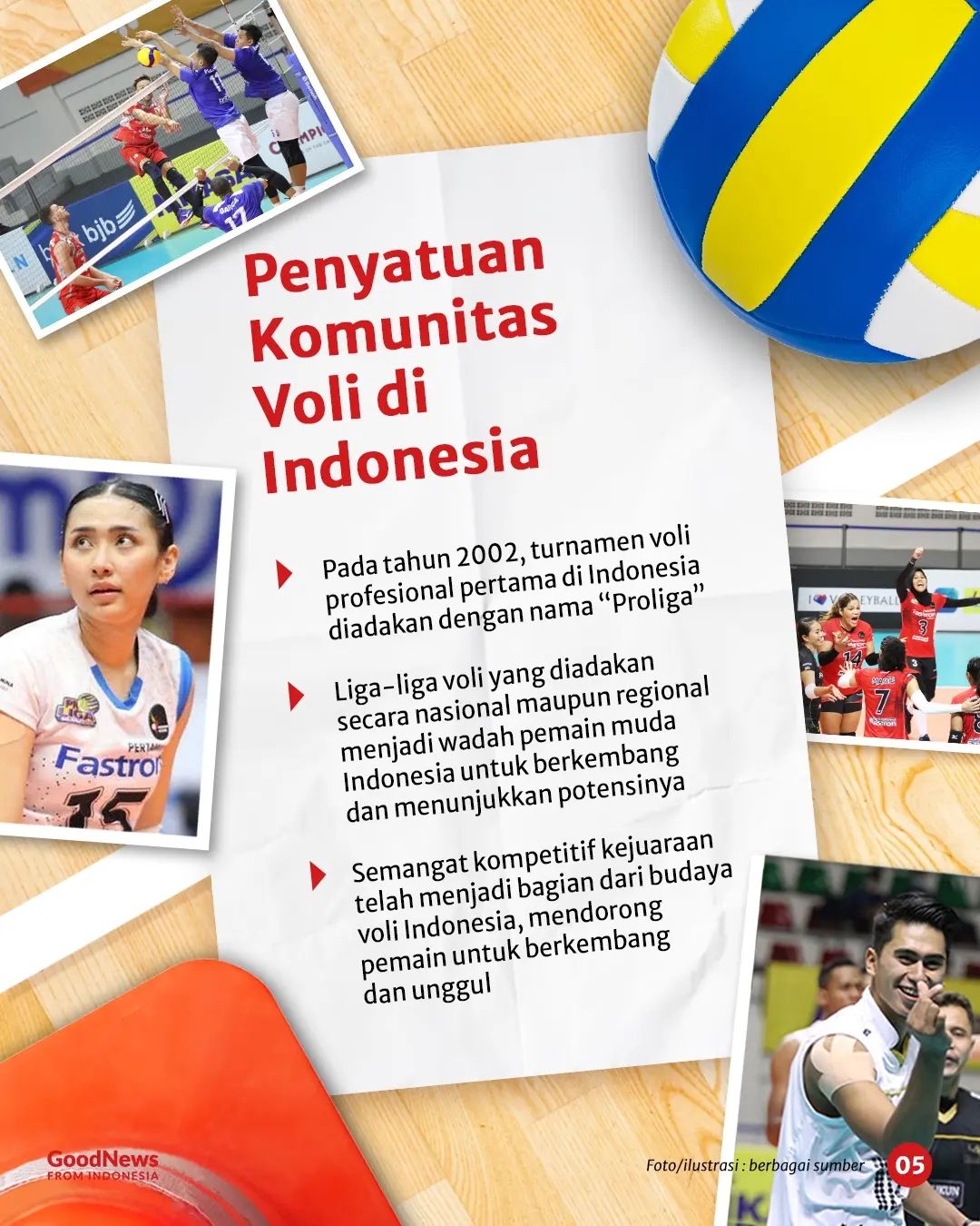 Diperkenalkan oleh Guru Olahraga Belanda, Begini Sejarah Voli di Indonesia