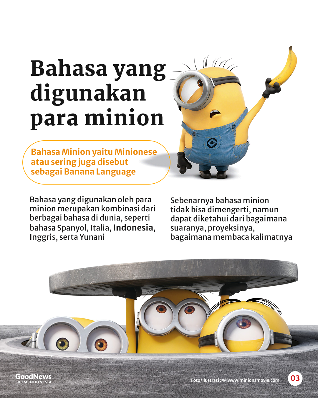 Inilah Alasan Mengapa Minions Berbicara Bahasa Indonesia
