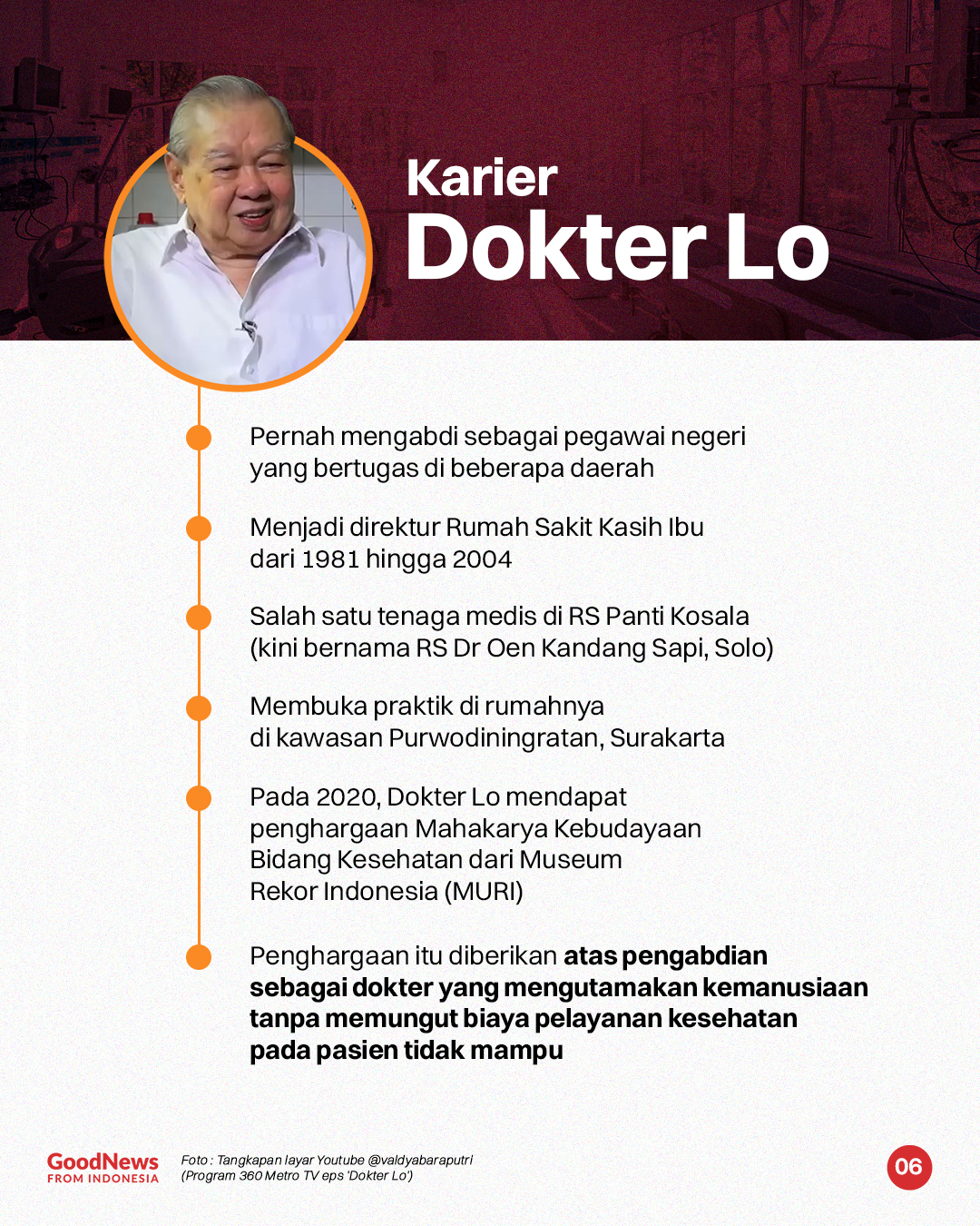 Kisah Dokter Lo, Dokter Dermawan yang Puluhan Tahun Gratiskan Biaya ...