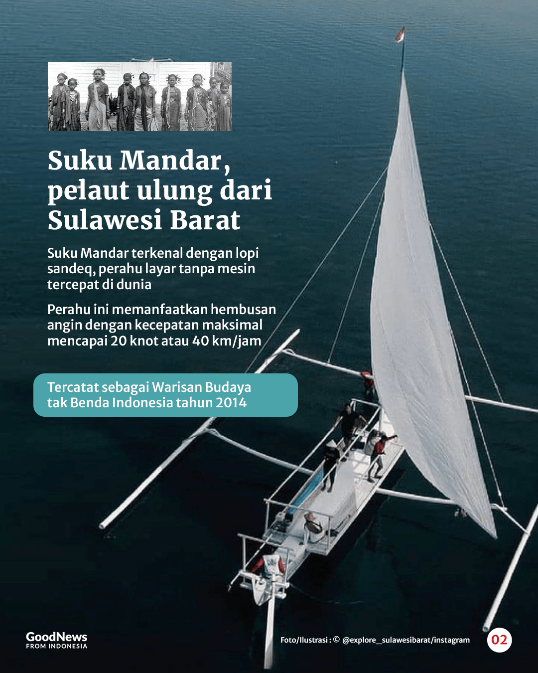 Lopi Sandeq, Perahu Layar Tercepat di Dunia Peninggalan Suku Mandar