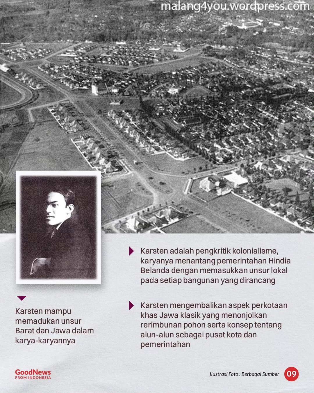 Mengenal Thomas Karsten, Sang Perancang Tata Kota Malang dan Bandung