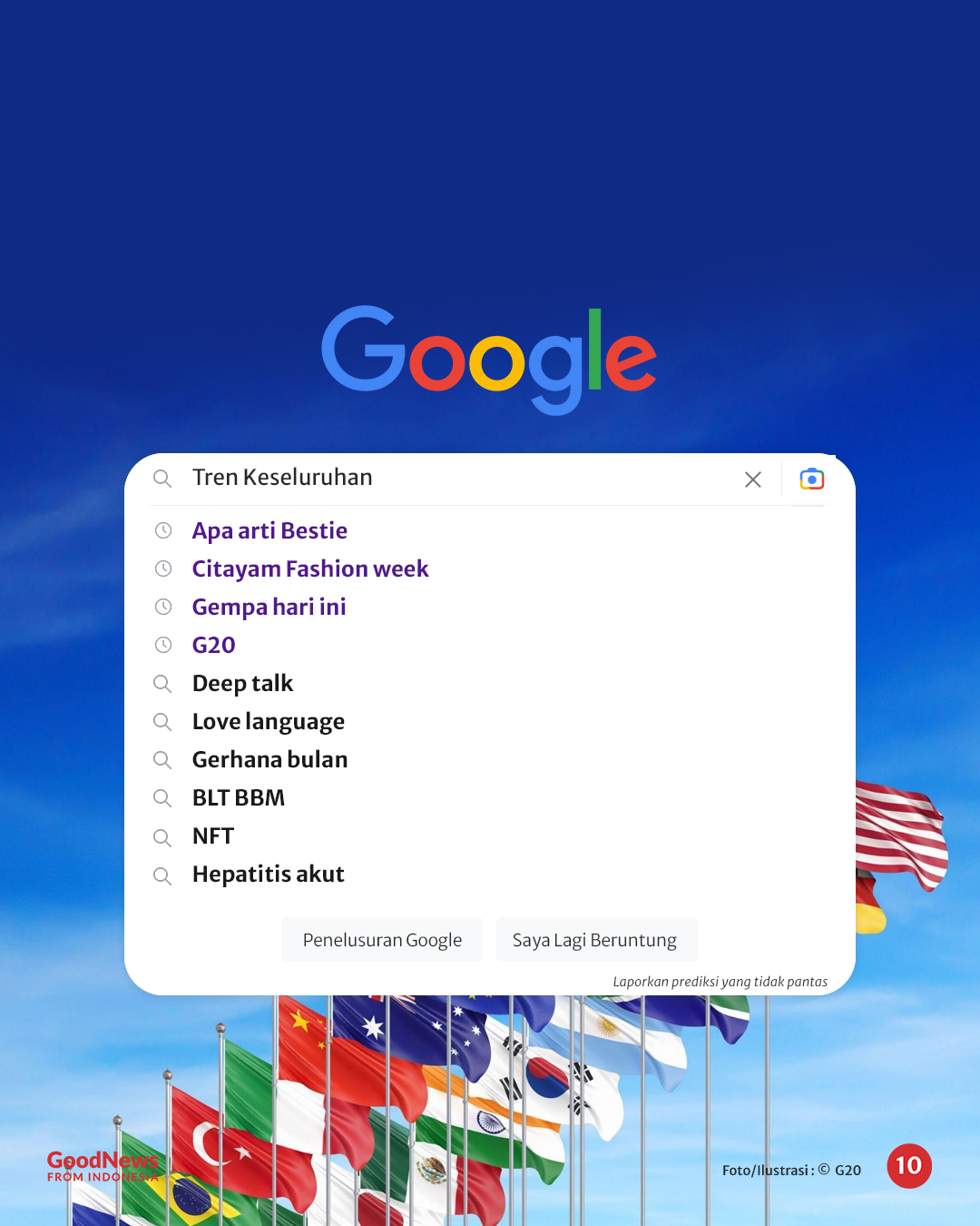 Penelusuran Google 2022 Paling Banyak Dicari Orang Indonesia