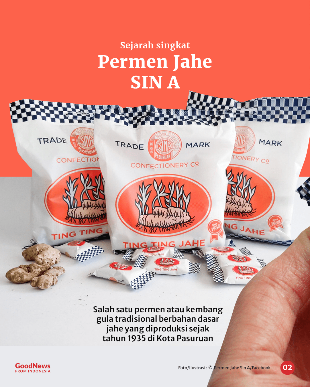 Permen Jahe Jadul SIN A, Si Manis Hangat Asal Jawa Timur yang Mendunia