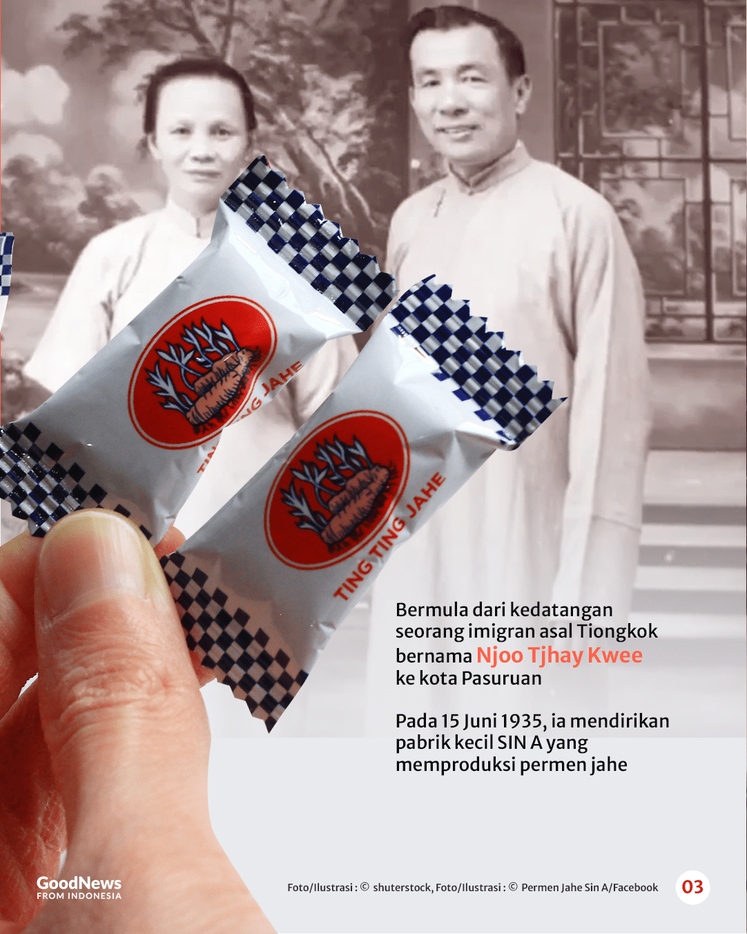 Permen Jahe Jadul SIN A, Si Manis Hangat Asal Jawa Timur yang Mendunia