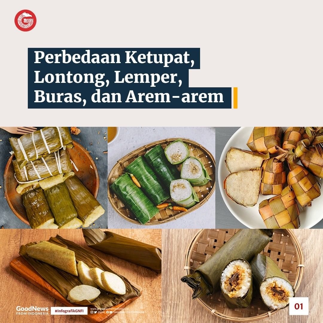 Serupa Tapi Tak Sama, Apa Bedanya Ketupat, Lontong, Lempar, Buras, dan Arem-arem?