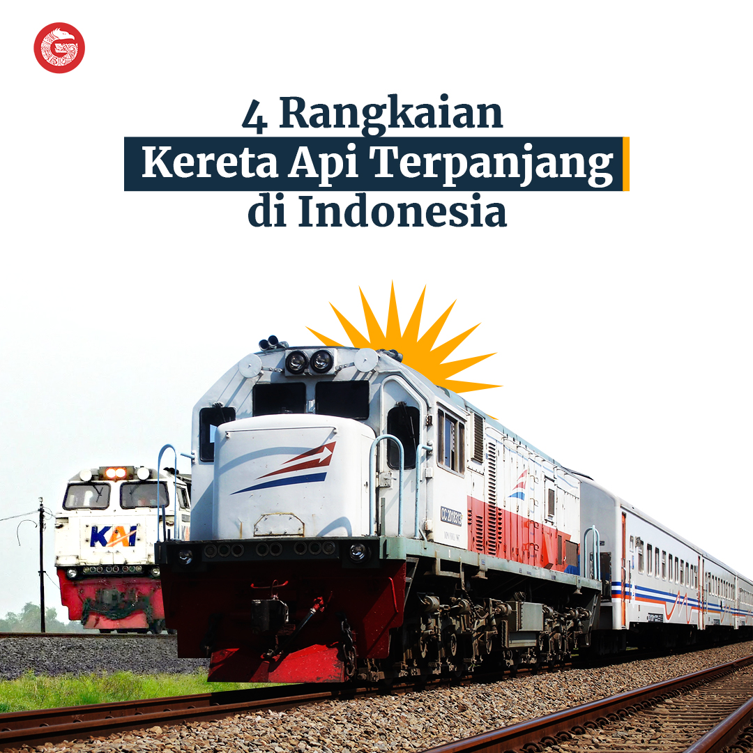 Inilah 4 Rangkaian Kereta Api Terpanjang di Indonesia