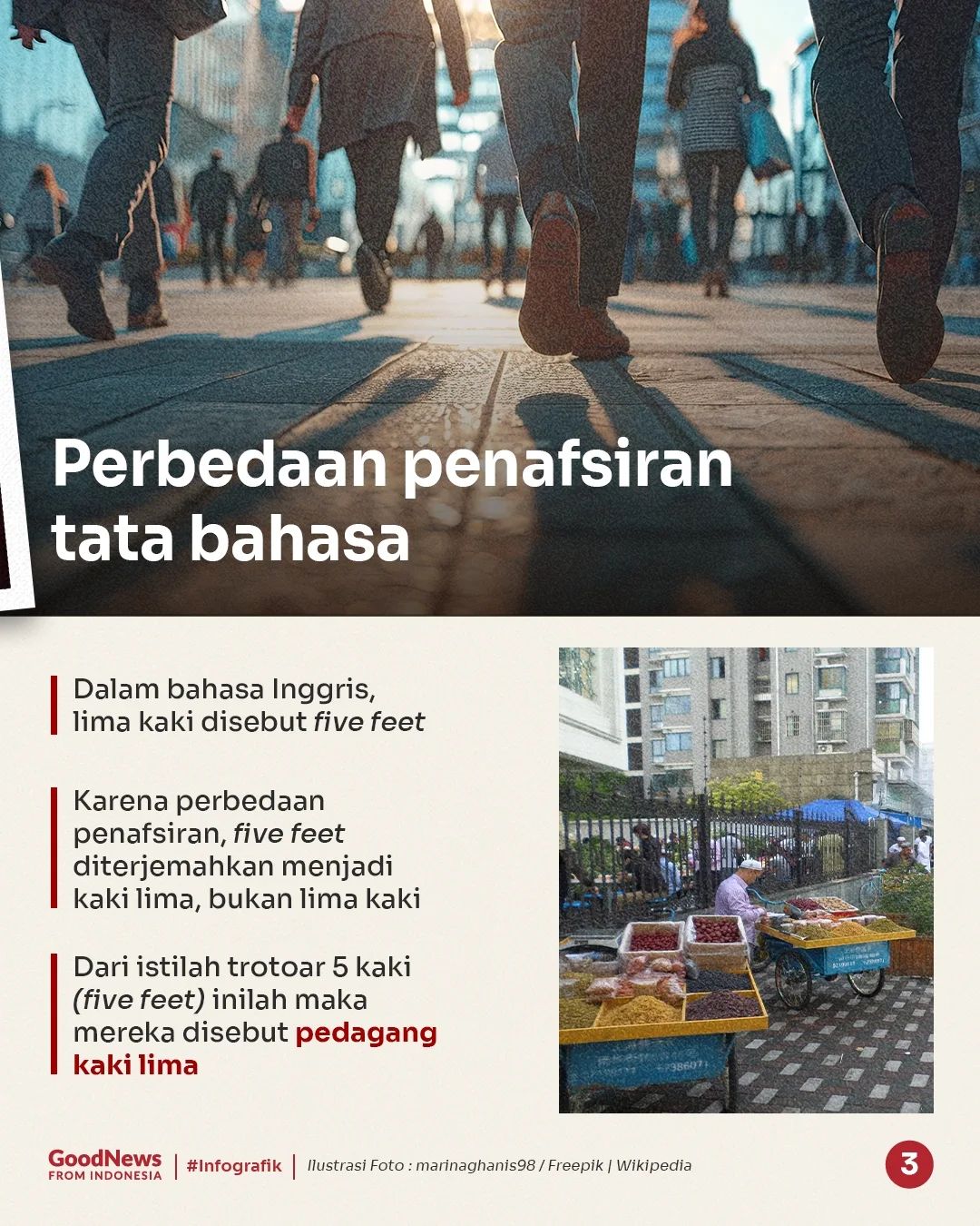 Sejarah Sebutan Pedagang Kaki Lima